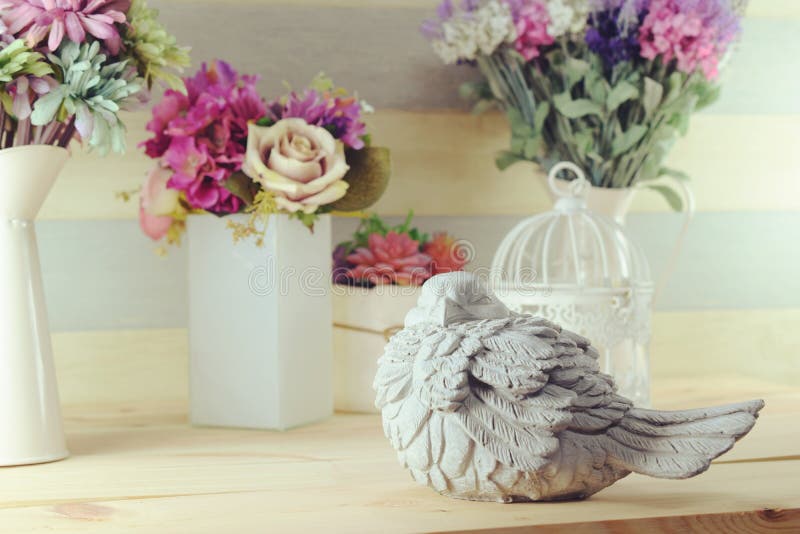 Beautiful Interior Decoration with Different Home Related Objects Stock ...