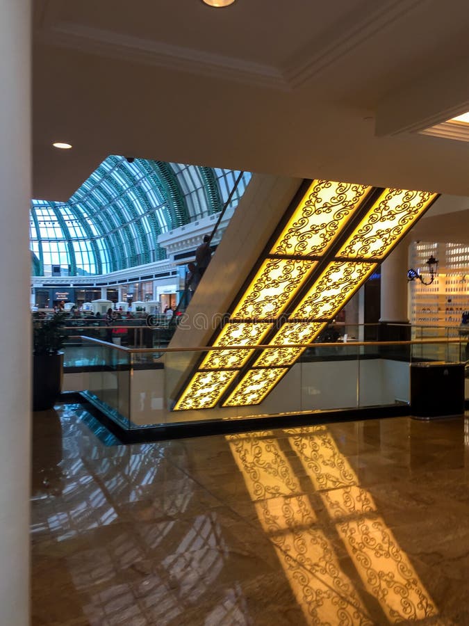 Beautiful Interior Design of the Emirates Mall Hall with Natural Light ...