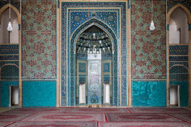 Mosque Inside stock image. Image of inside, iran, persia - 100282973