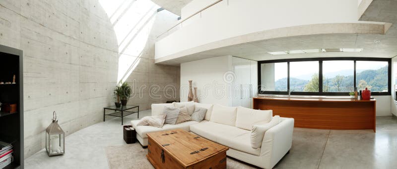 Beautiful Interior Modern Home Stock Image - Image of furnishing ...