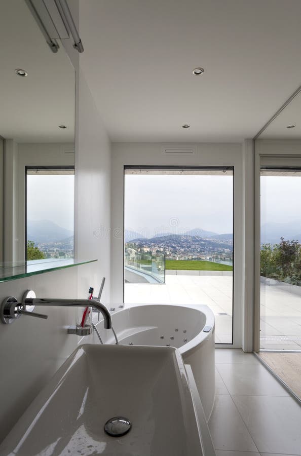 Beautiful Interior of a Modern House Stock Image - Image of modern ...