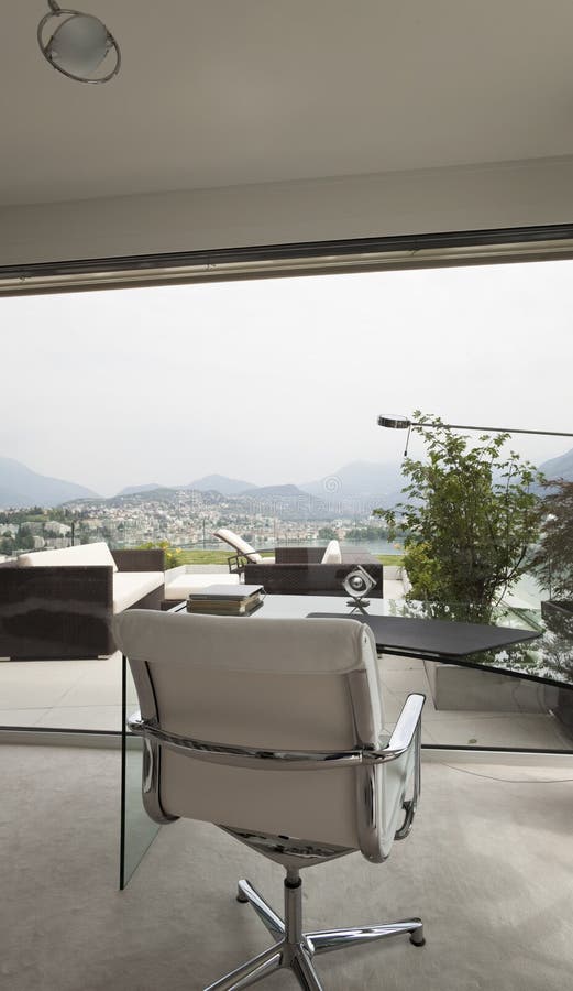 Beautiful Interior of a Modern House Stock Image - Image of local, back ...