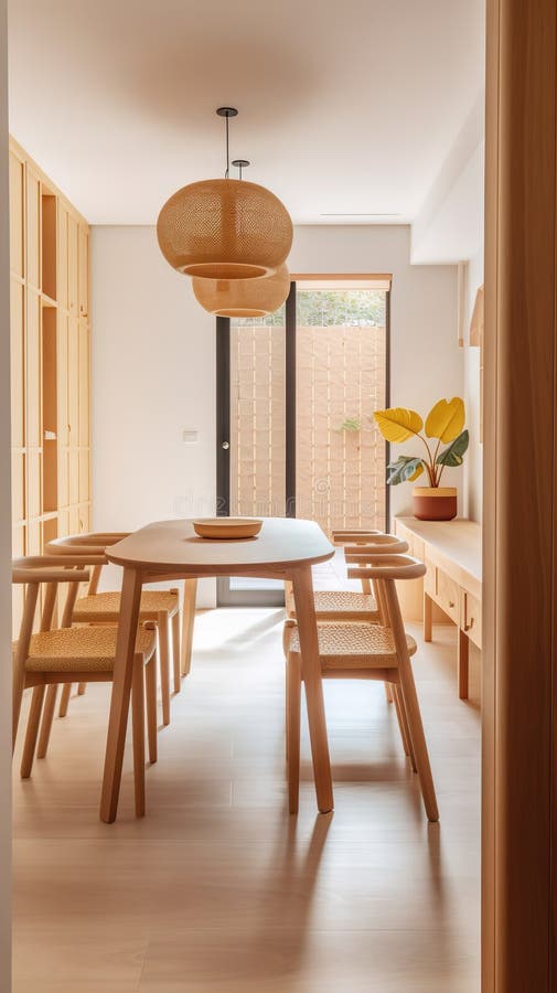 Beautiful Interior of a Natural and Comfortable Space Stock ...