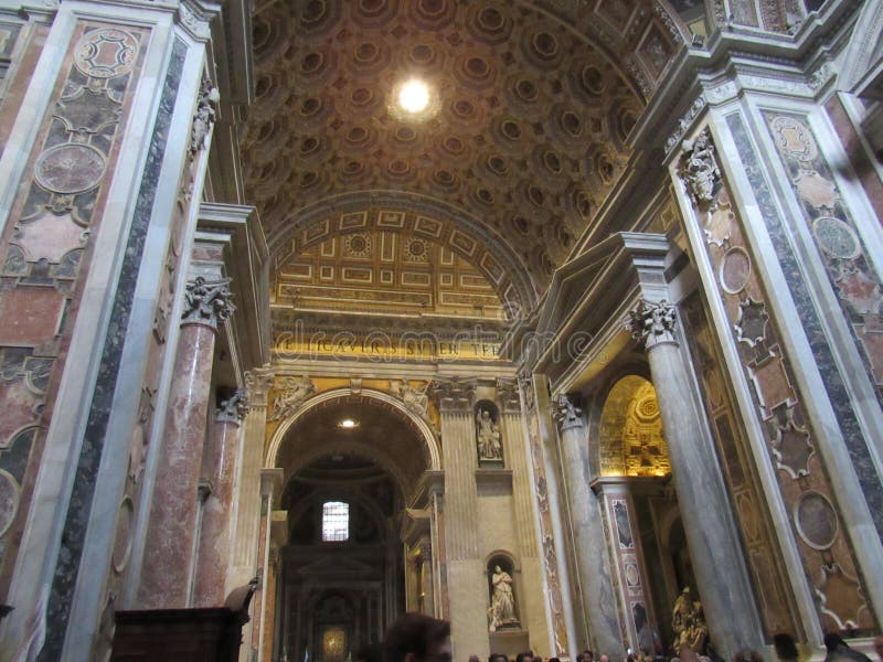 Interior of Saint Peter Church in Vatican. Editorial Image - Image of ...
