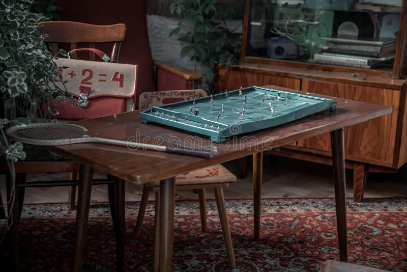 Beautiful Interior of a Soviet Apartment. Small Table Editorial Photo ...
