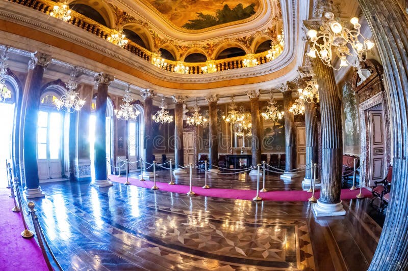 Beautiful Interior View of Famous Amazon Theater in Manaus Brazil ...