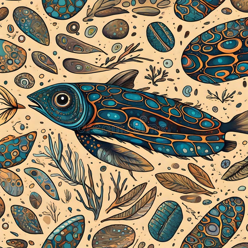 Beautiful Intricate Creatures Abstract Pattern Background - Ai ...