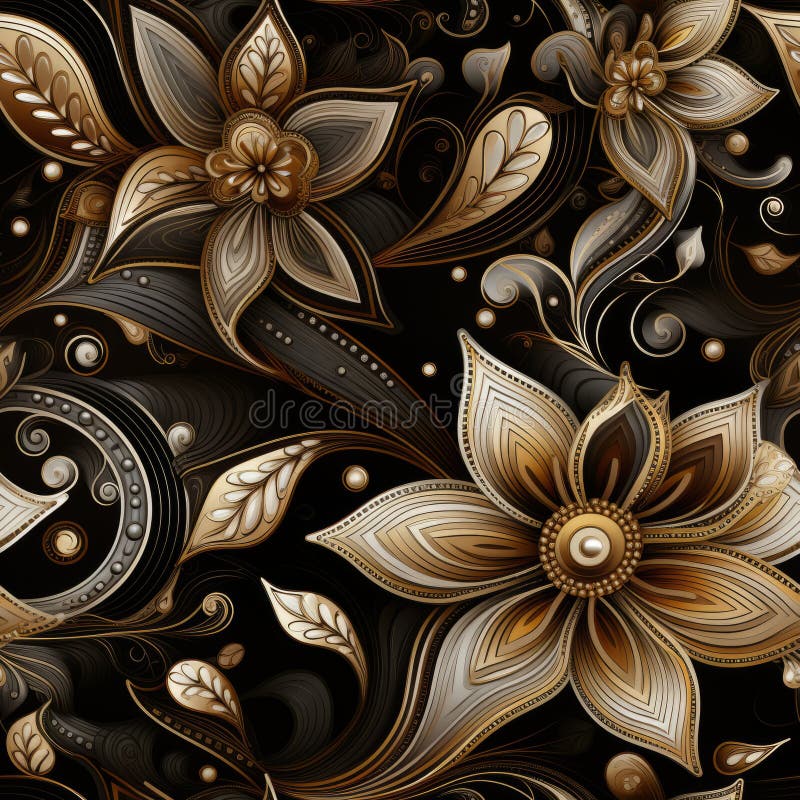 Beautiful and Intricate Seamless Floral Pattern for Captivating Fabric ...