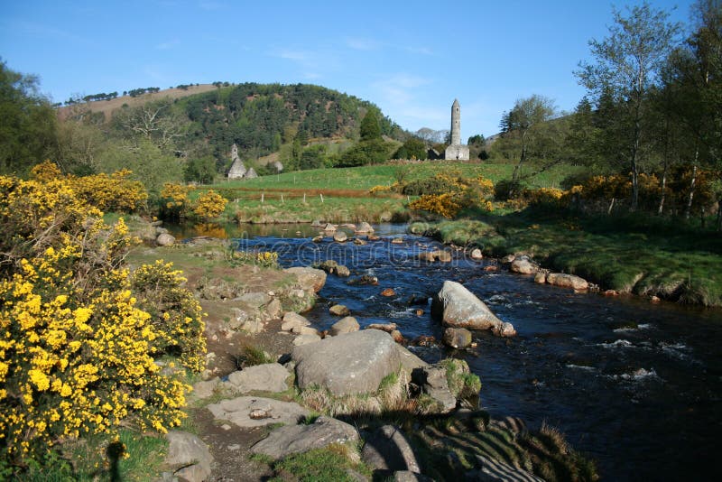 Beautiful Irish landscape stock photo. Image of monument - 5089572