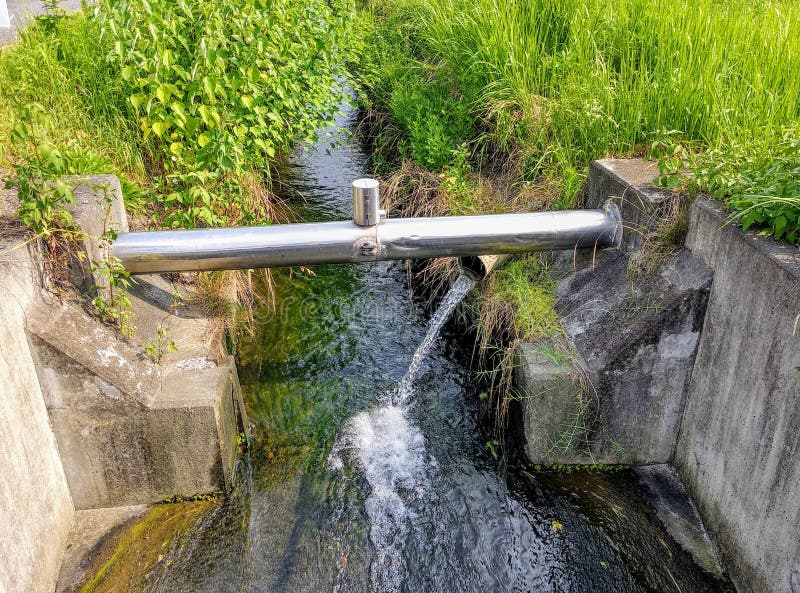 Beautiful Irrigation of Green Rice Fields in Japan Stock Photo - Image ...
