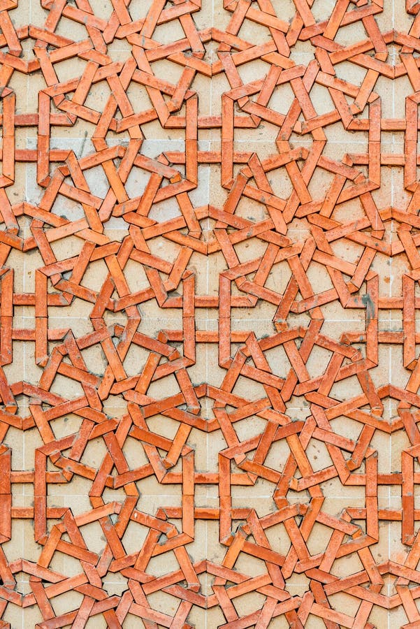 Beautiful Islamic Patterns, Geometric Background Red Stock Photo ...