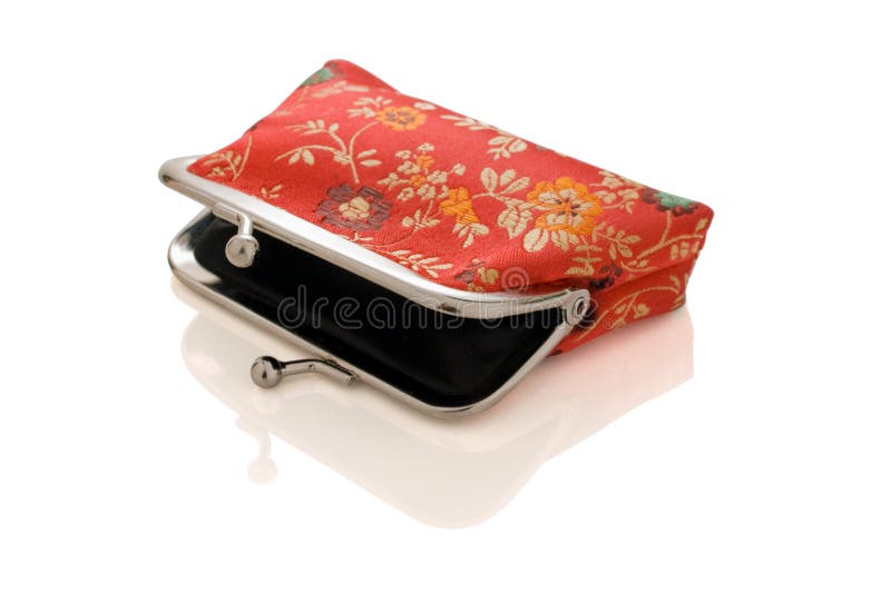 Beautiful Isolated Purse with Reflection Stock Photo - Image of vivid ...