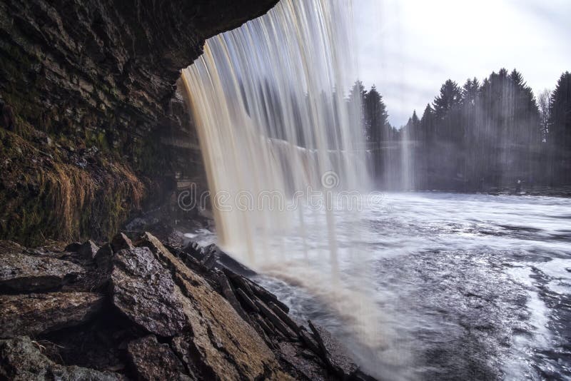 Jagala Waterfall in Estonia Stock Photo - Image of splash, waterfall ...