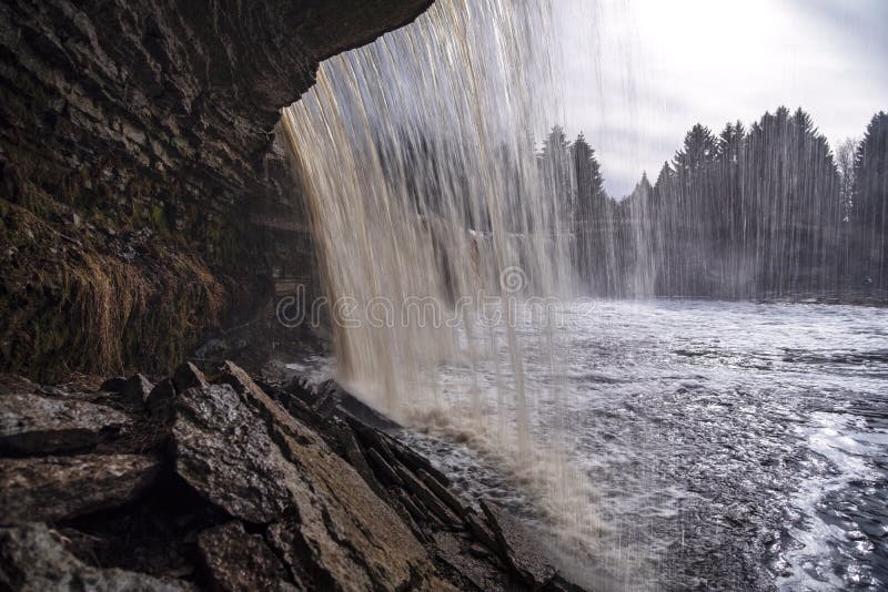 Jagala Waterfall in Estonia Stock Photo - Image of splash, waterfall ...