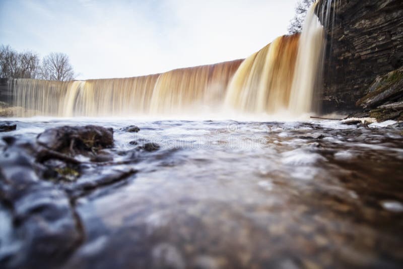 Jagala Waterfall in Estonia Stock Photo - Image of splash, waterfall ...