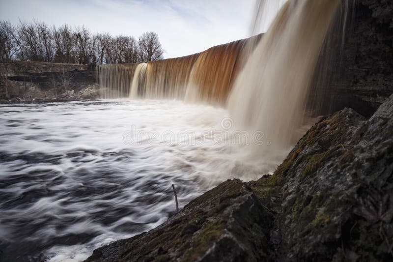 Jagala Waterfall in Estonia Stock Photo - Image of splash, waterfall ...