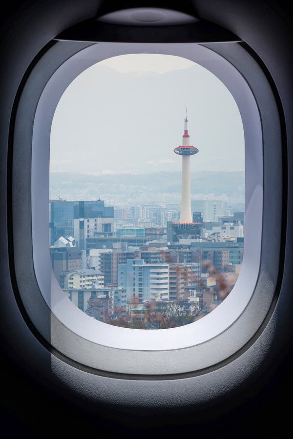 .Beautiful Japan Cityscape from Aircraft Window Stock Image - Image of ...