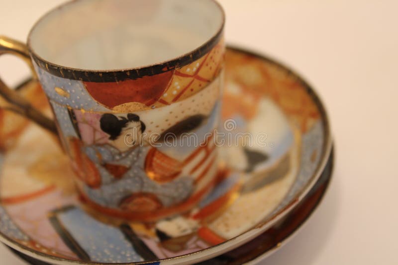 Beautiful Japanese Crockery Tea Cups Stock Image - Image of time ...