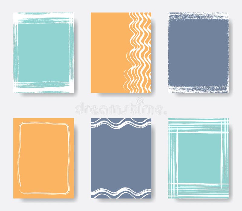 Beautiful Journal Card Frames Stock Vector - Illustration of greeting ...