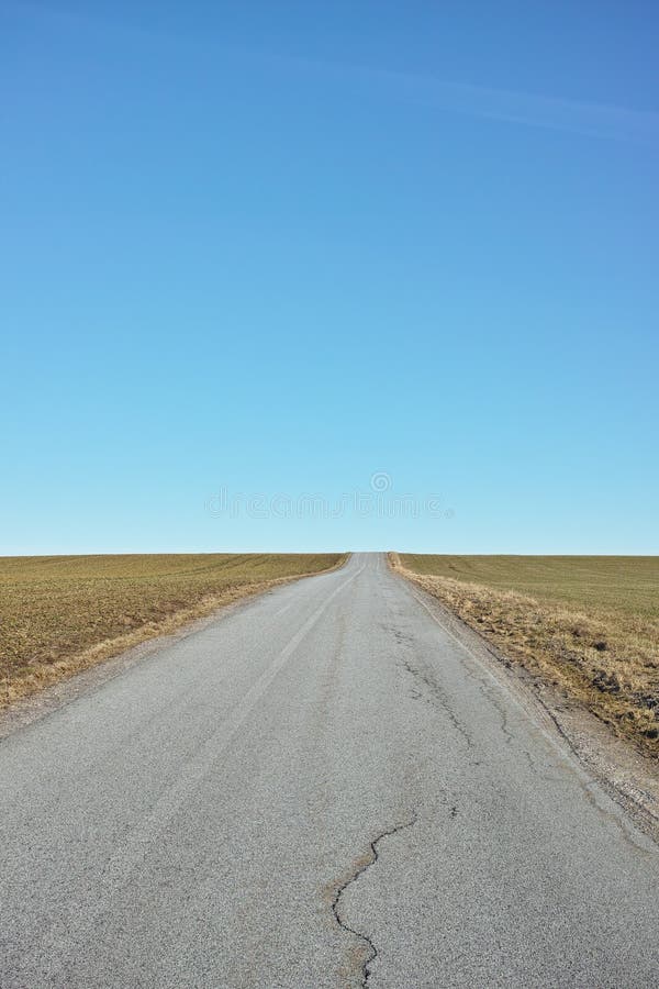 Beautiful Journeys. an Empty Road through the Countryside. Stock Photo ...