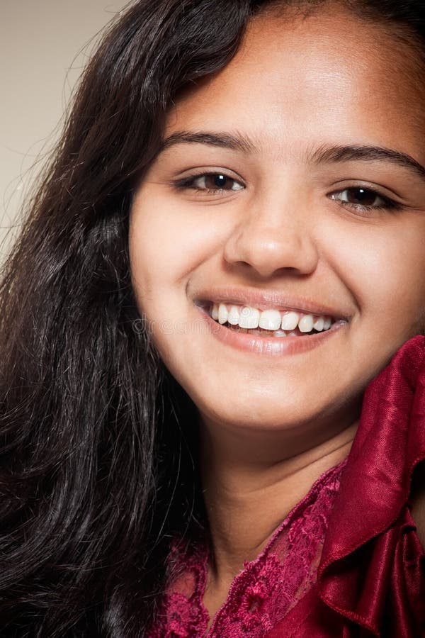 Beautiful Joyful Indian Girl Stock Photo - Image of rest, gorgeous ...