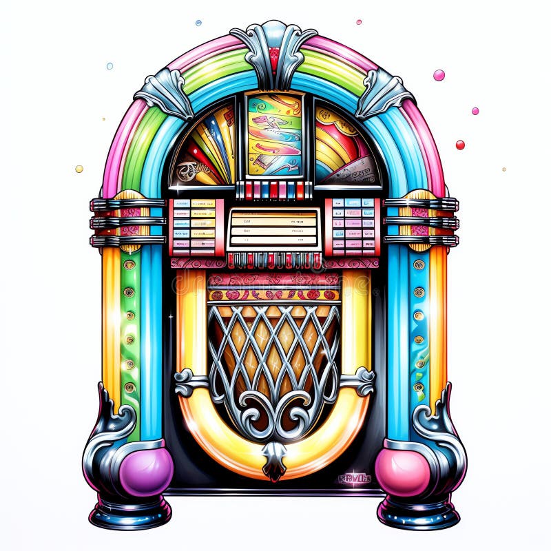 Beautiful Jukebox Clipart Illustration Stock Illustration ...