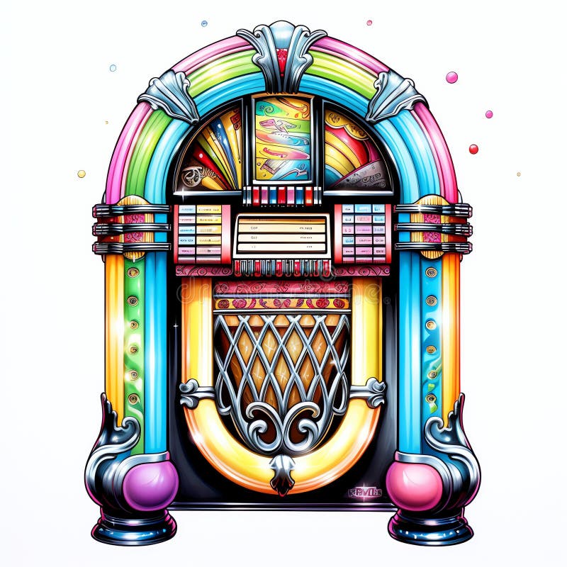 Beautiful Jukebox Clipart Illustration Stock Illustration ...