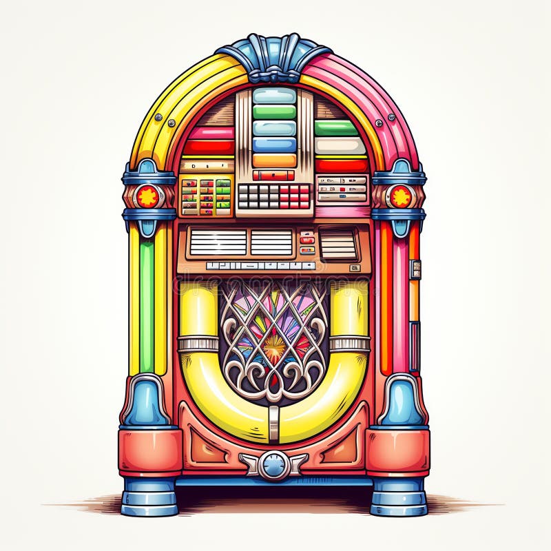 Beautiful Jukebox Clipart Illustration Stock Illustration ...
