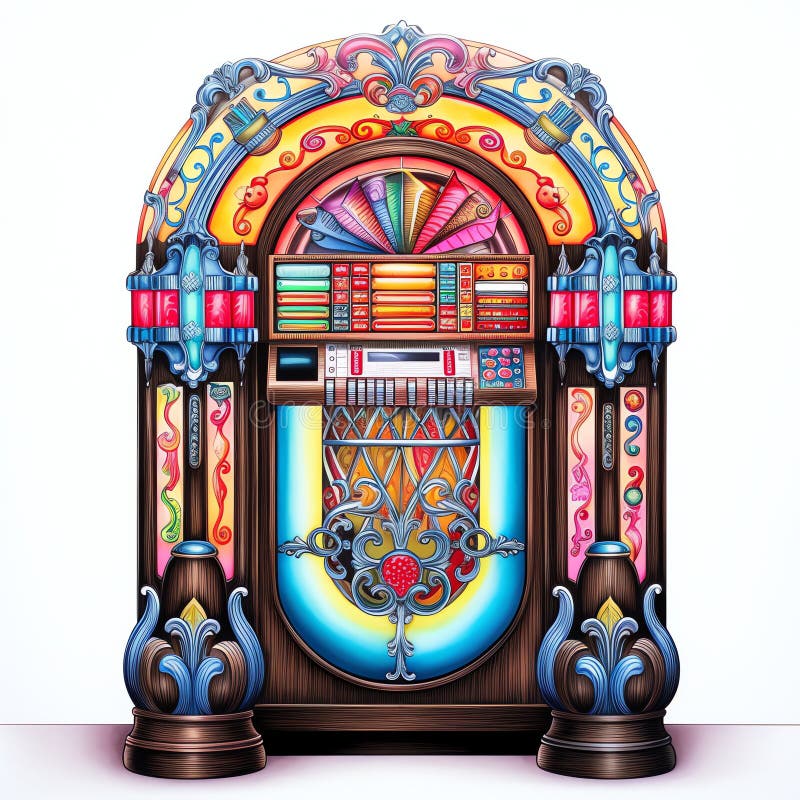 Beautiful Jukebox Clipart Illustration Stock Illustration ...