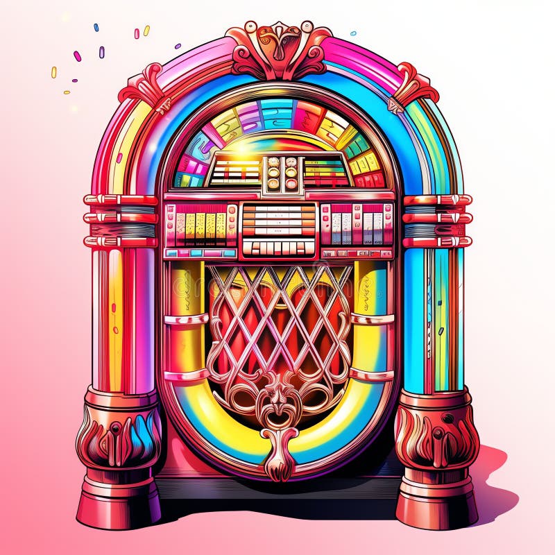 Beautiful Jukebox Clipart Illustration Stock Illustration ...
