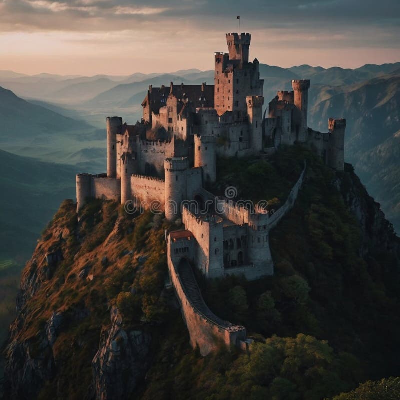 Castle Wallpaper in 8k Amazing Wallpaper Stock Illustration ...