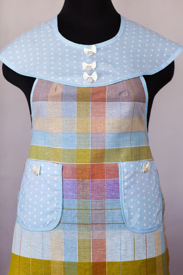 Beautiful Kitchen Apron on a Mannequin Stock Photo - Image of apparel ...
