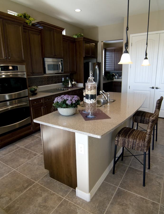 Beautiful Kitchen Interior stock image. Image of stainless - 4284447