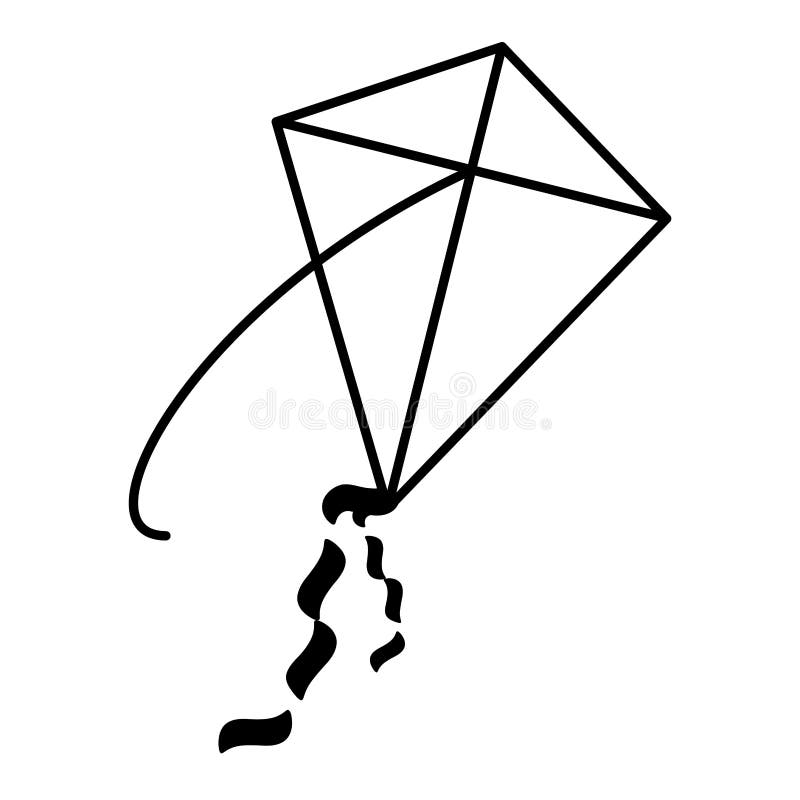 Beautiful Kite Flying. Vector Illustration. Makar Sankranti Holiday ...