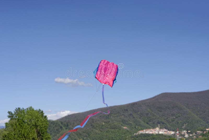 Beautiful kite in the sky stock image. Image of kite - 70186515