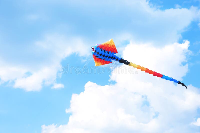 Beautiful Kites in a Kite Festival Ar Blue Sky Stock Image - Image of ...