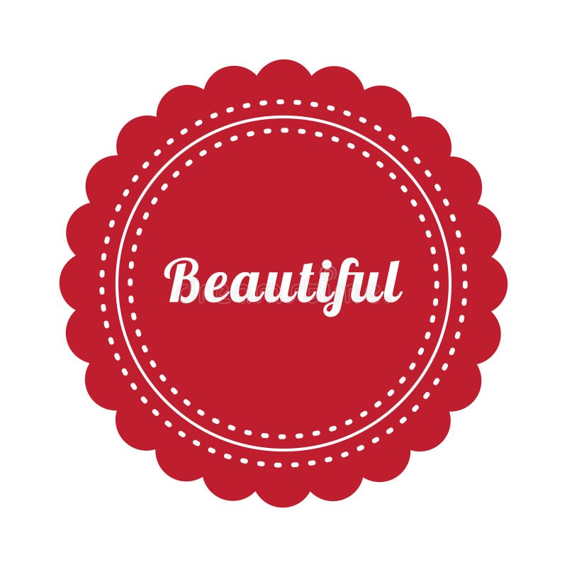 Beautiful Label. Vector Illustration Decorative Design Stock Vector ...
