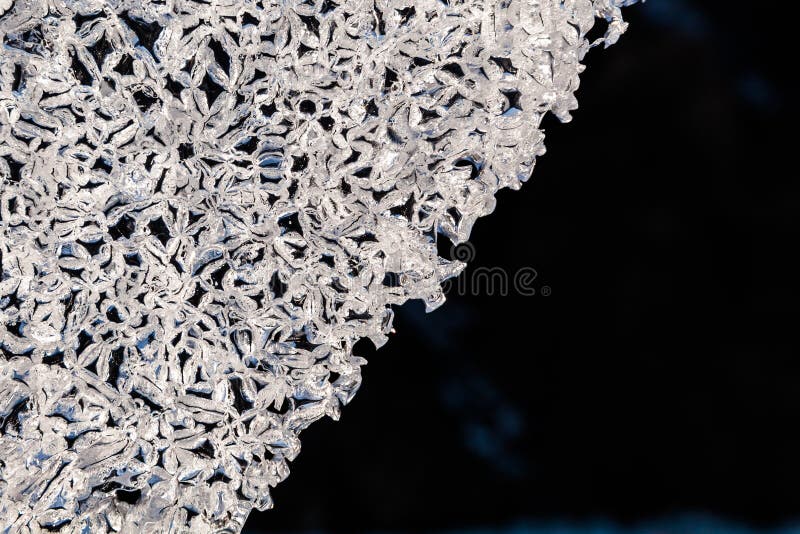 Beautiful Lace Ice Texture. Stock Photo - Image of macro, bright: 79288054
