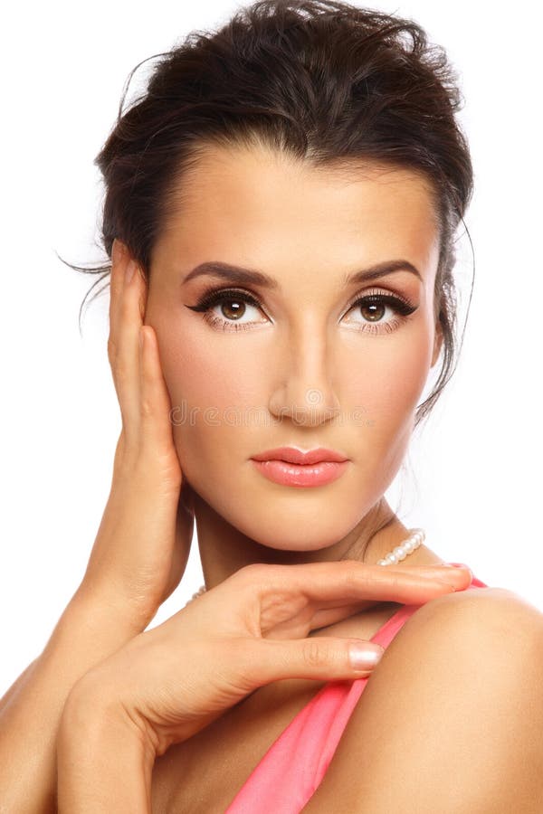 Beautiful lady stock photo. Image of fashion, cosmetology - 13013272