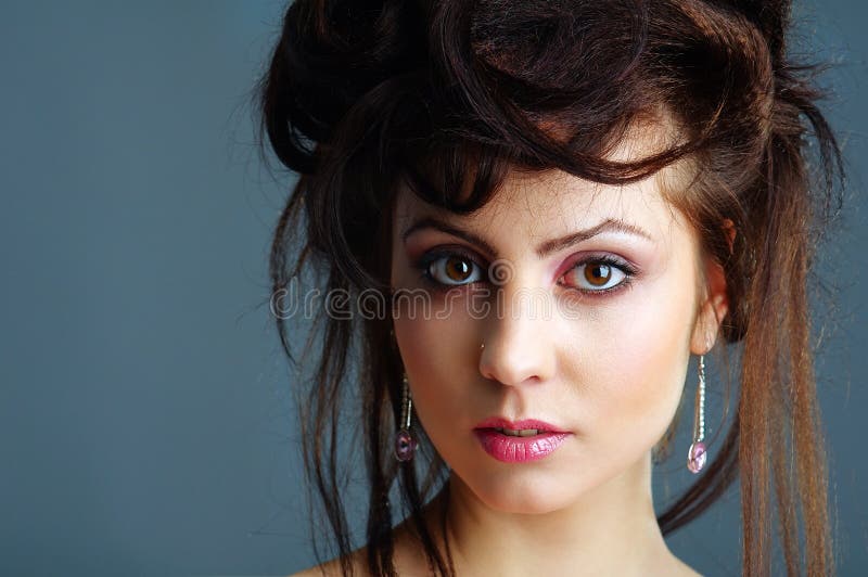 Beautiful lady stock photo. Image of hand, black, beauty - 13893332