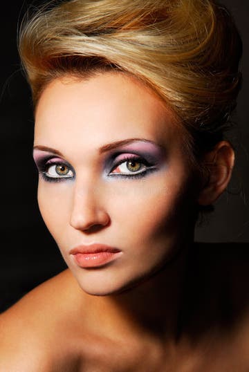 Beautiful lady stock image. Image of lady, applying, close - 2005113