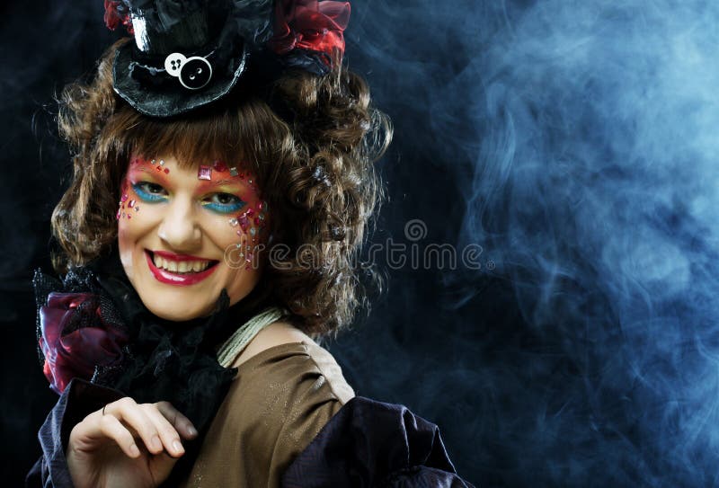 Beautiful Lady with Artistic Make-up. Stock Image - Image of people ...