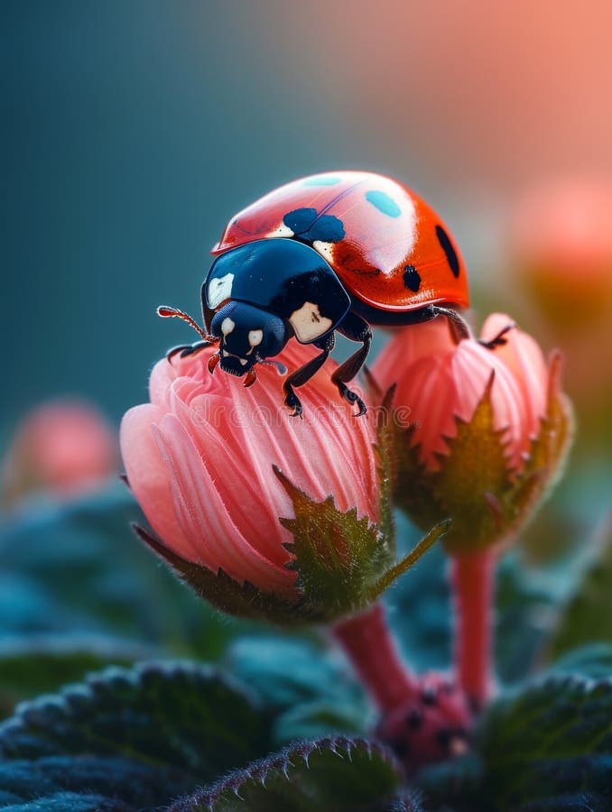 Beautiful Lady Bug in the Garden Stock Image - Image of wildlife, grass ...