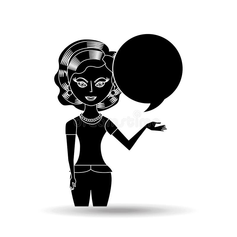 Beautiful lady design stock illustration. Illustration of design - 70096479