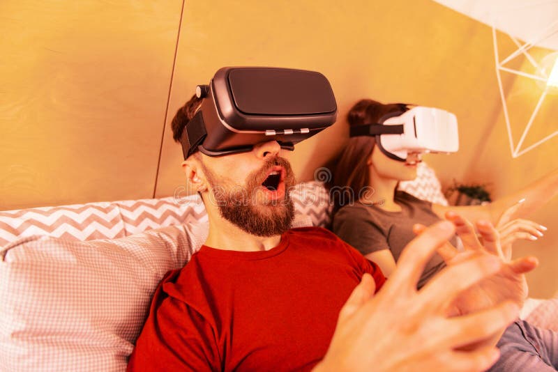 Beautiful Lady Having Good Time with a Man Stock Image - Image of ...