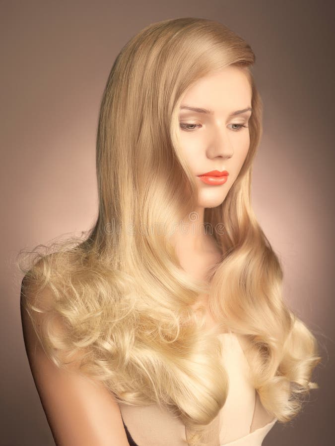 Beautiful Woman with Magnificent Hair Stock Photo - Image of beauty ...