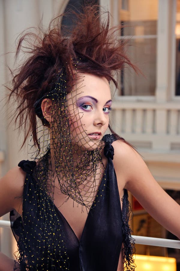 Beautiful lady posing stock image. Image of color, serious - 39654197