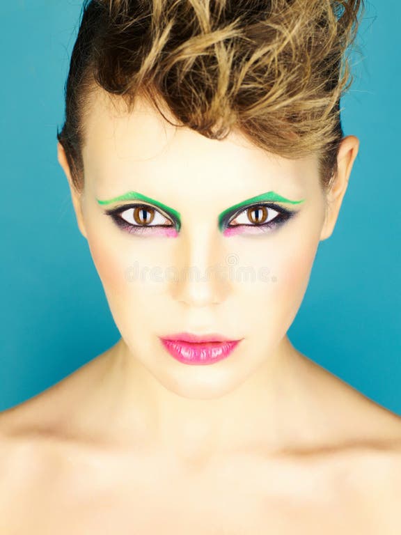 Beautiful lady punk stock photo. Image of look, beautiful - 28698320
