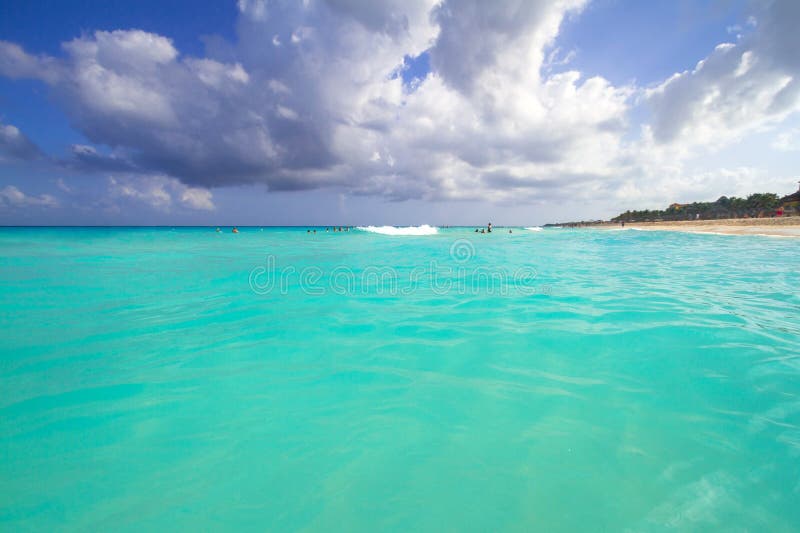 Beautiful Lagoon of Caribbean Sea Stock Photo - Image of sand, blue ...