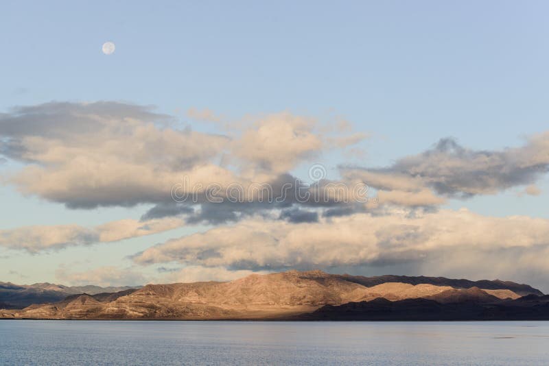 Beautiful Lake with Full-moon Stock Image - Image of flats, full: 82167087